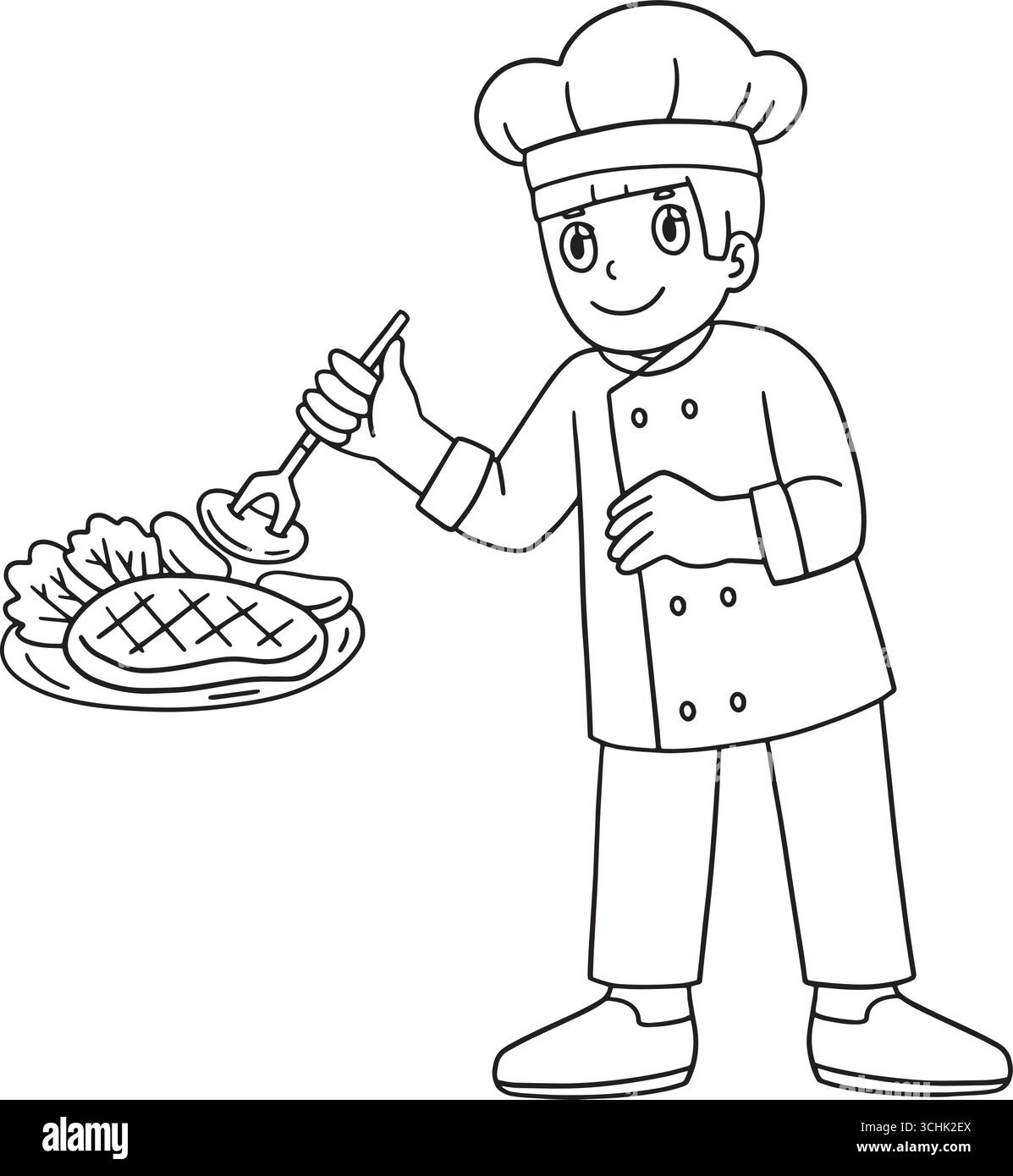 Plating cooking Cut Out Stock Images & Pictures - Alamy