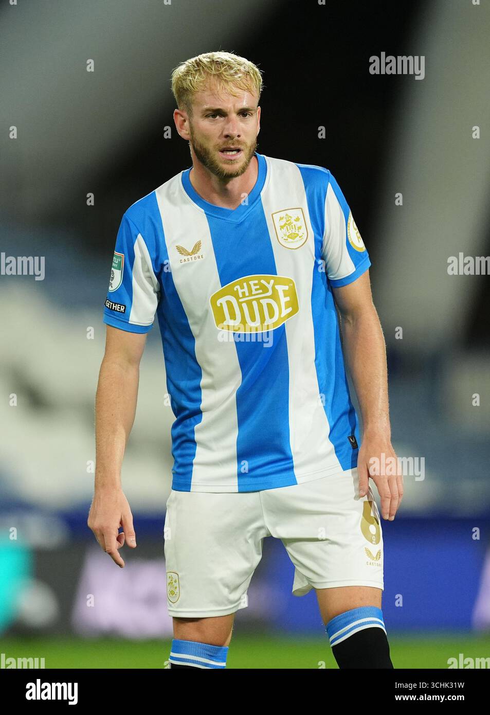 Hudderfield Town's Jack Whatmough during the Vertu Trophy match at the ...