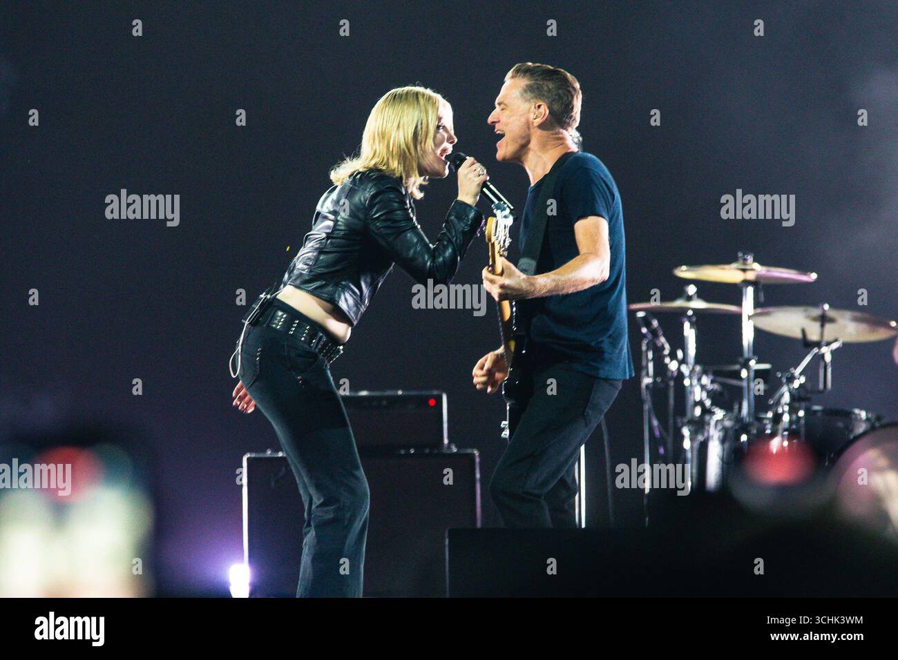 August 29, 2025: Cassyette performs with Bryan Adams at the Rock n Roll ...