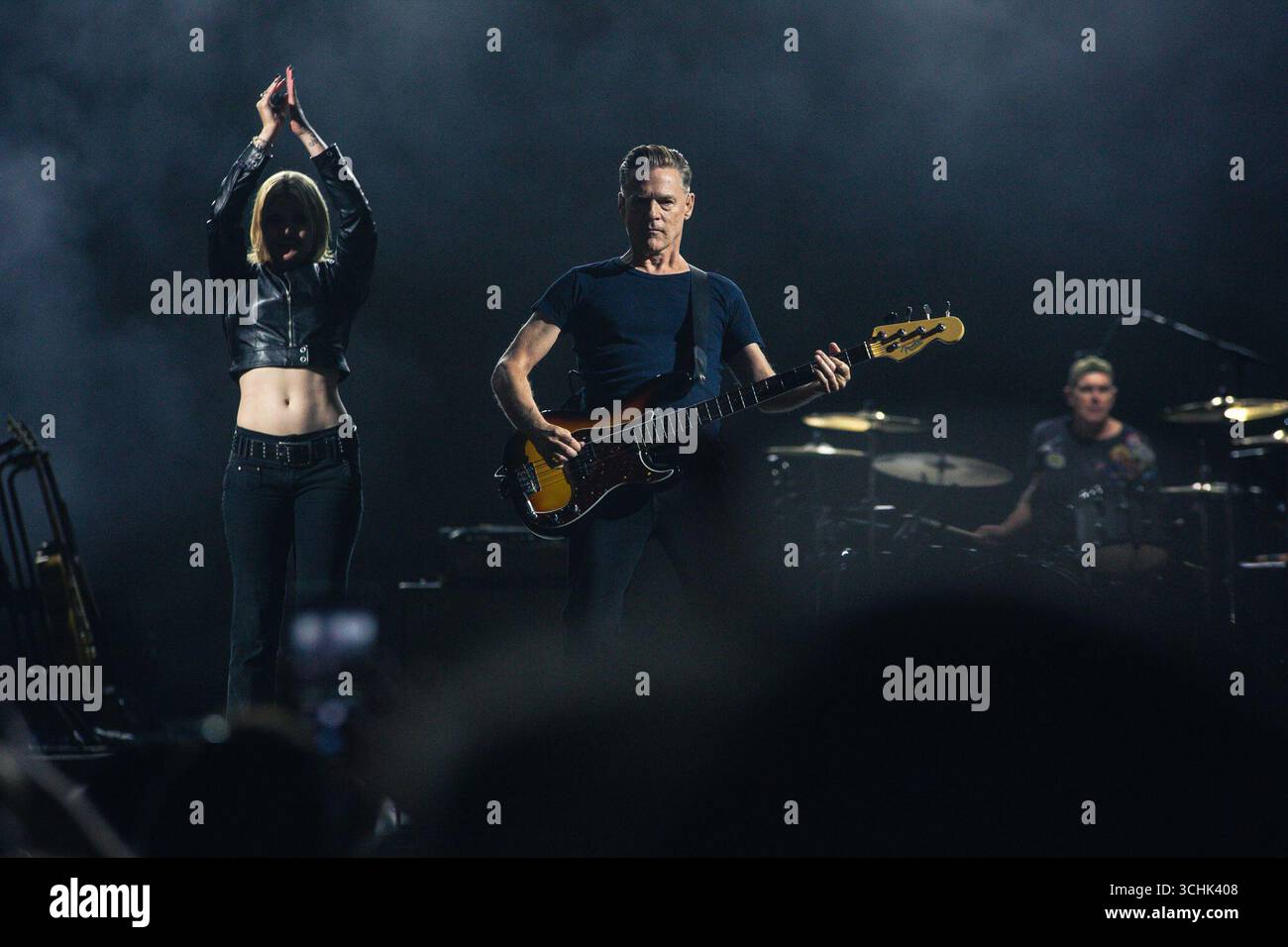 August 29, 2025: Cassyette performs with Bryan Adams at the Rock n Roll ...