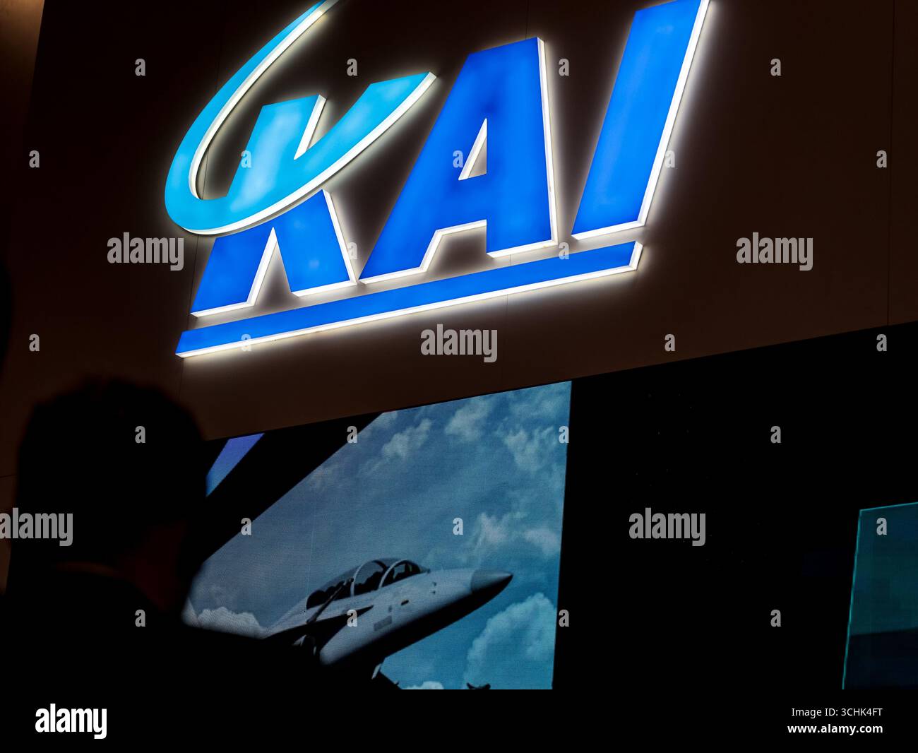 KAI exhibition stall during the 33rd International Defence Industry ...