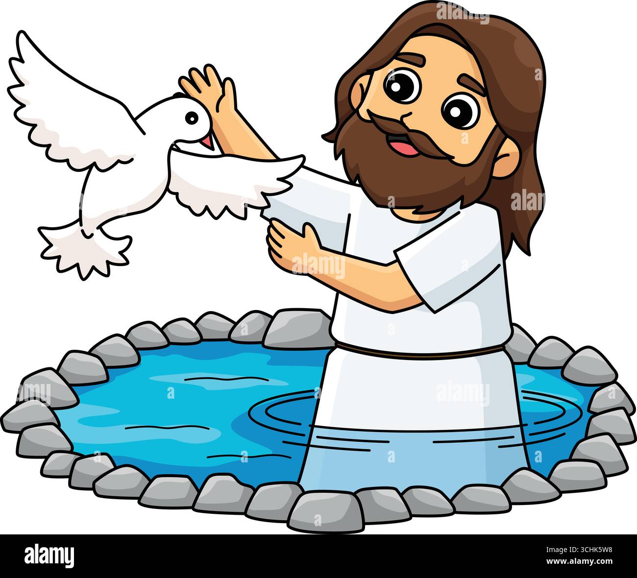 Jesus baptism drawing hi-res stock photography and images - Alamy