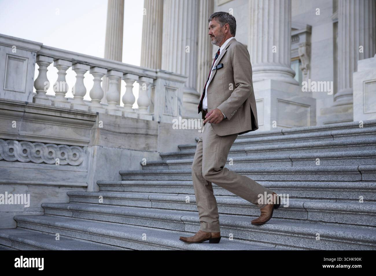 Rep. Thomas Massie (R-Ky.) departs a vote at the U.S. Capitol Sept. 2 ...