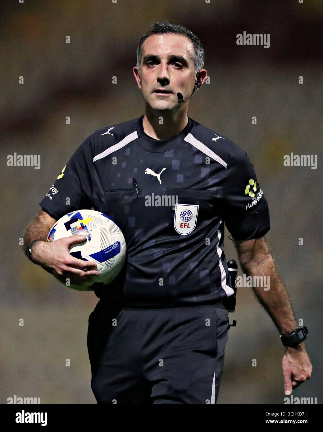 Referee Paul Marsden during The Vertu Trophy match Bradford City vs ...