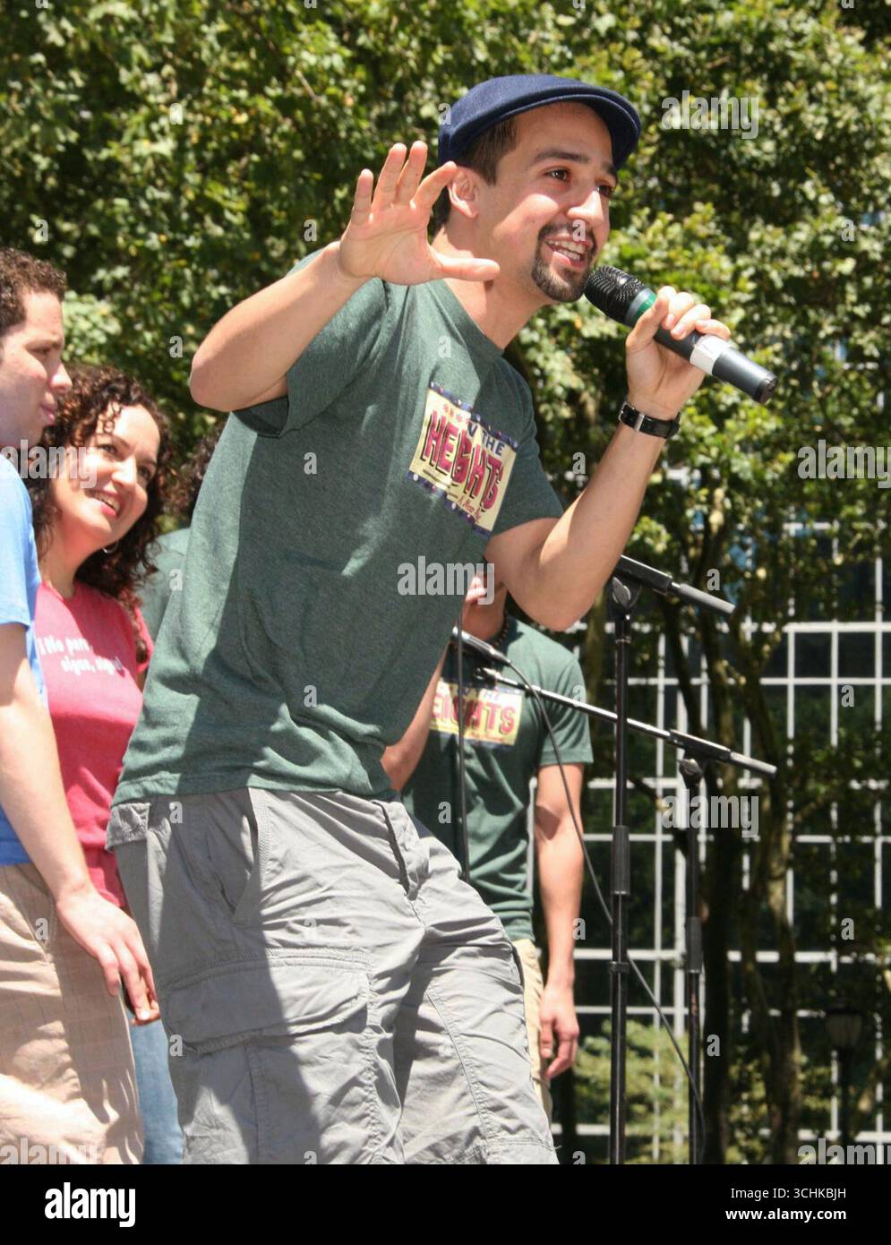 Lin-Manuel Miranda performing songs from "In the Heights" at the ...