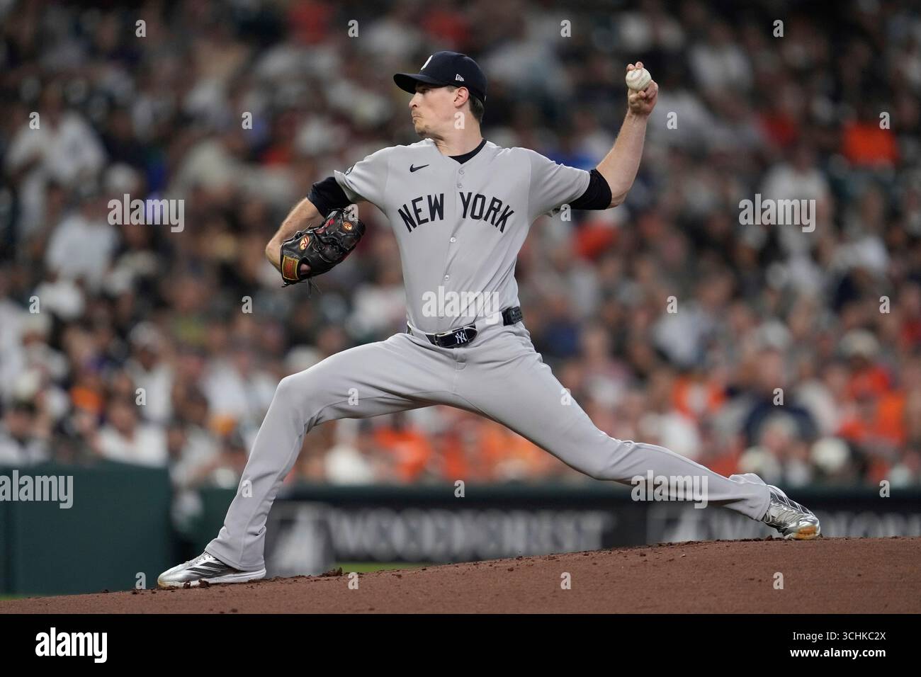 New York Yankees starting pitcher Max Fried throws during the first ...