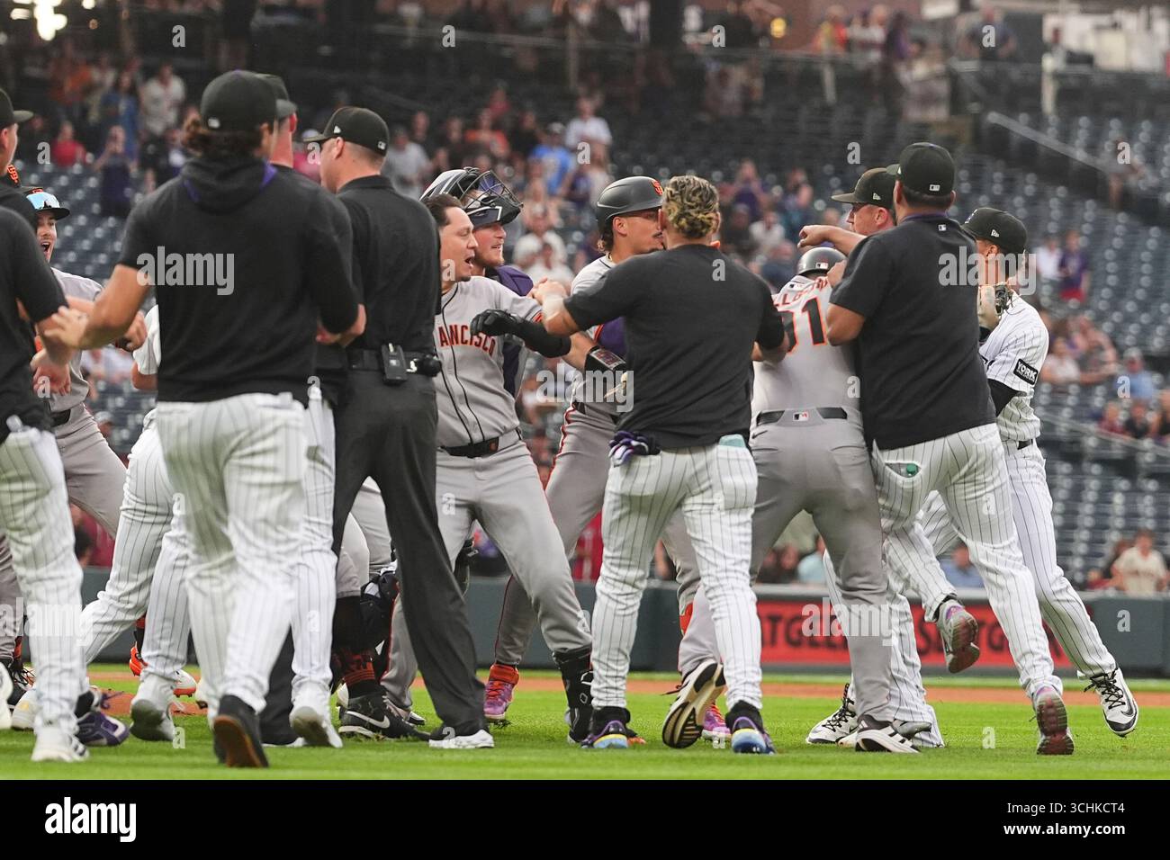 Players scuffle after words exchanged between Colorado Rockies starting ...