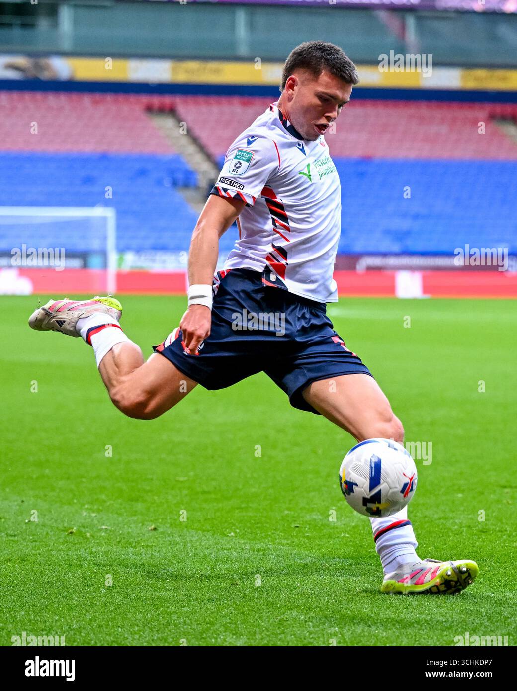 Aaron Morley of Bolton Wanderers during the The Vertu Trophy match ...