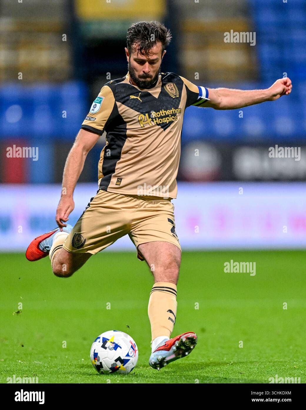Joe Rafferty of Rotherham United during the The Vertu Trophy match ...