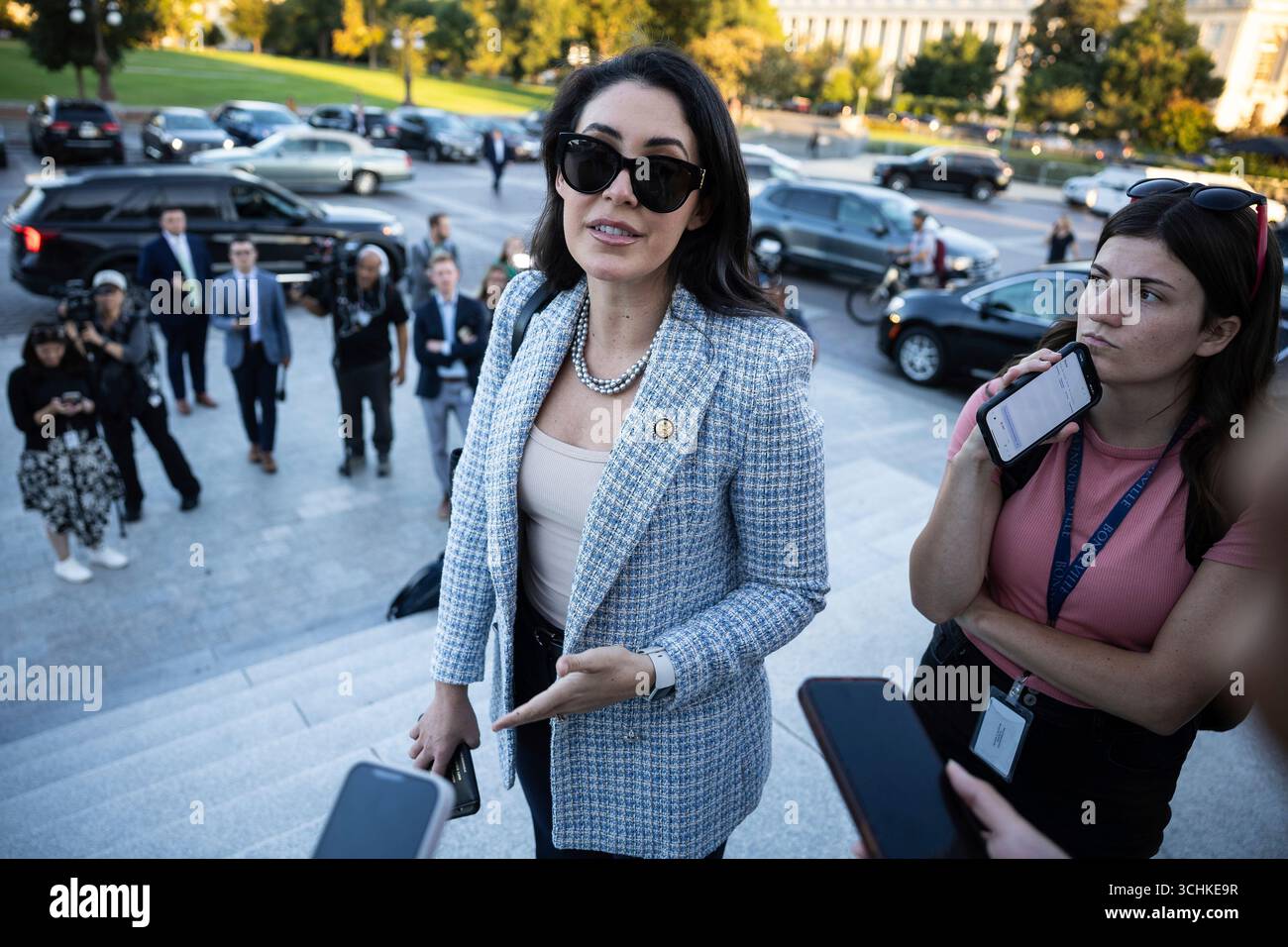 Rep. Anna Paulina Luna (R-Fla.) speaks with reporters outside the U.S ...