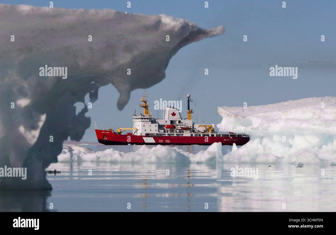 The Canadian Coast Guard's medium icebreaker Henry Larsen is seen in ...
