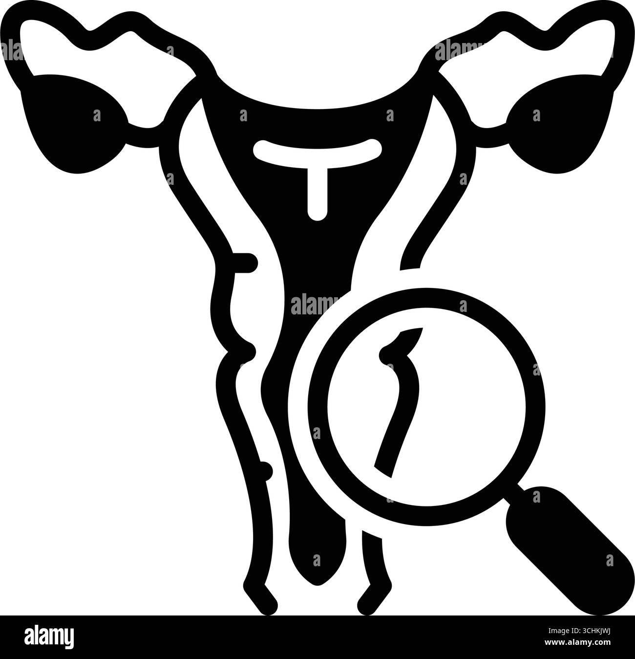 Icon gynecology uterus Black and White Stock Photos & Images - Alamy