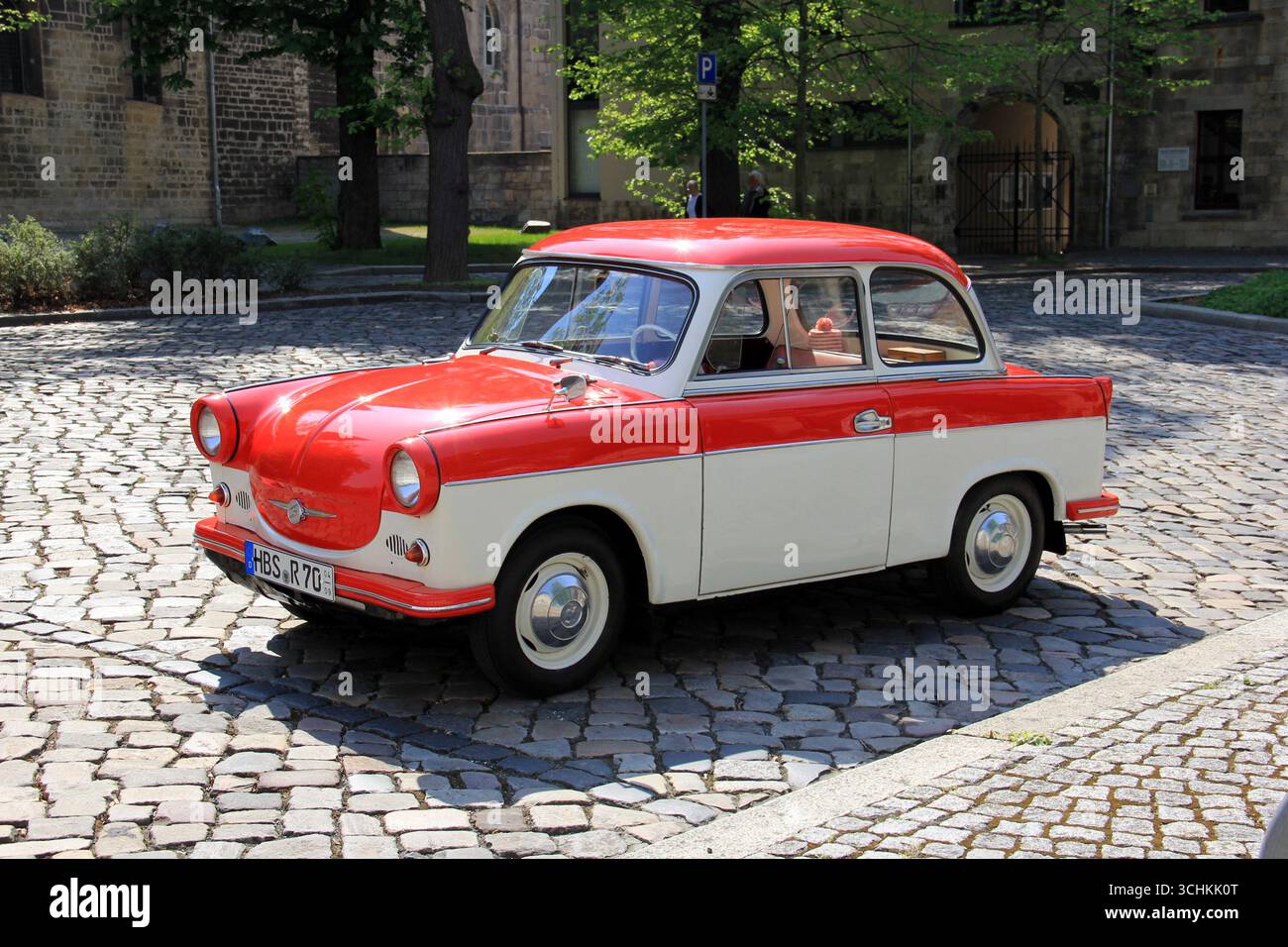 Vintage automobile Trabant 600, produced in East Germany in the 1960s ...