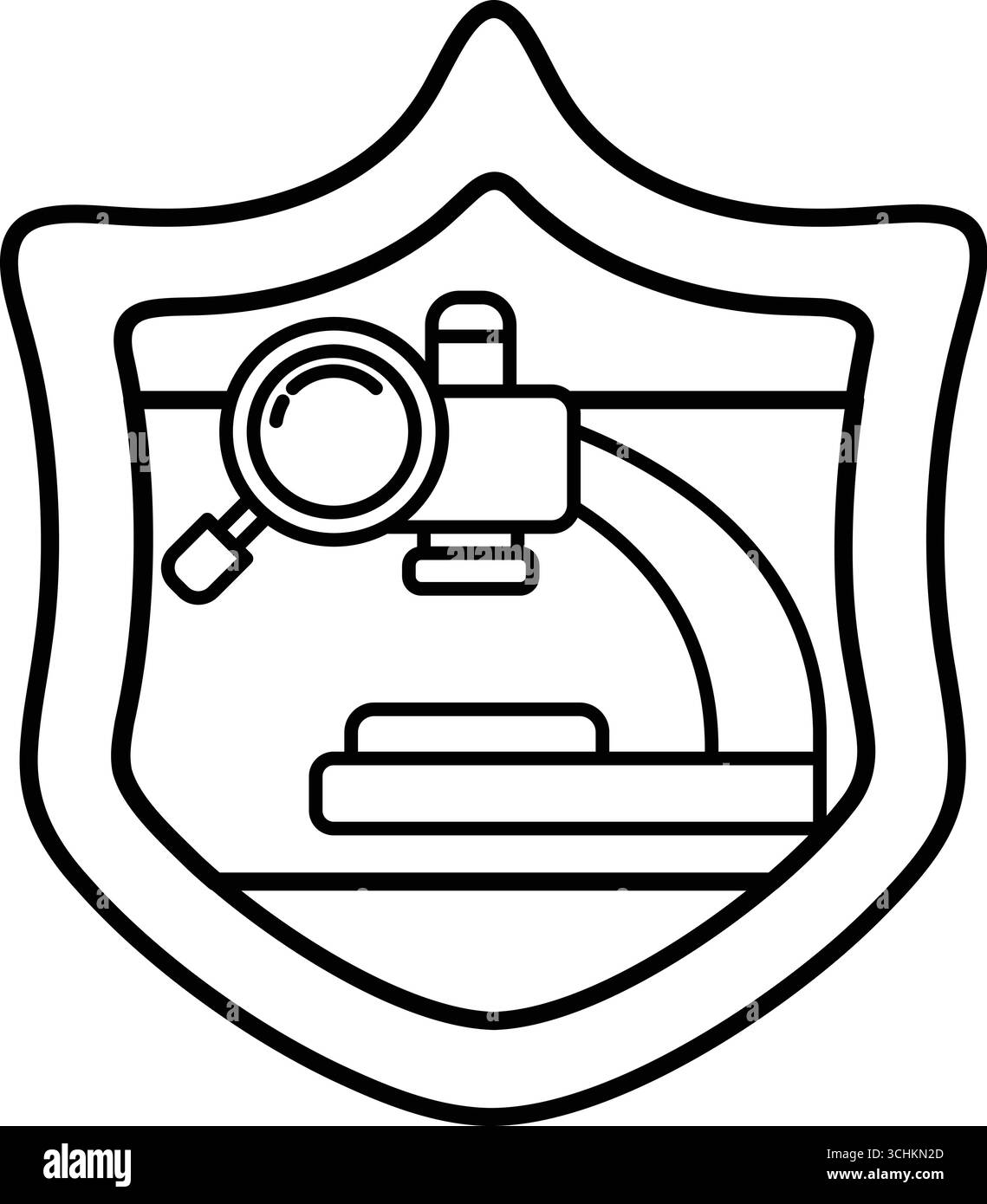 Video camera microscope Stock Vector Images - Alamy