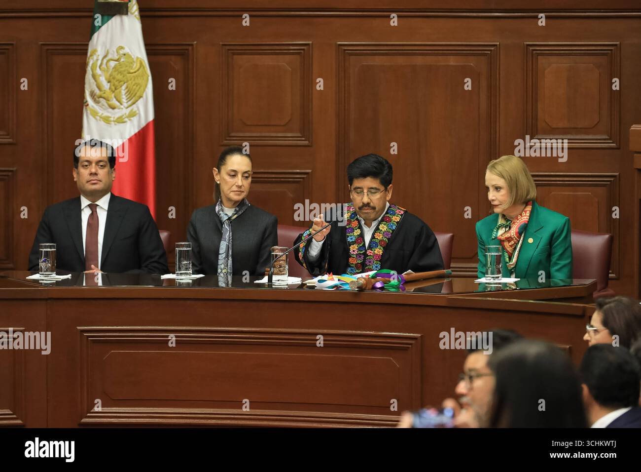 The Swearing-in Ceremony Of The New Mexican Supreme Court L-R ...