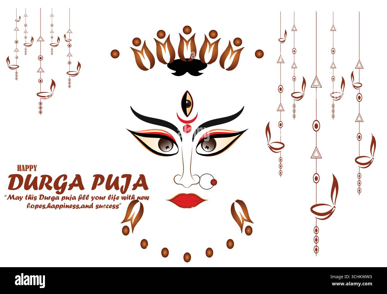 Durga festival navaratri puja Stock Vector Images - Alamy