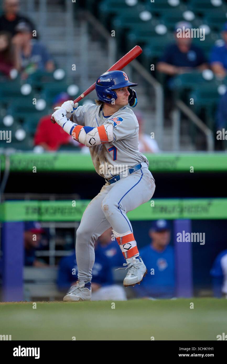 Syracuse Mets Jett Williams (7) bats during an MiLB International ...