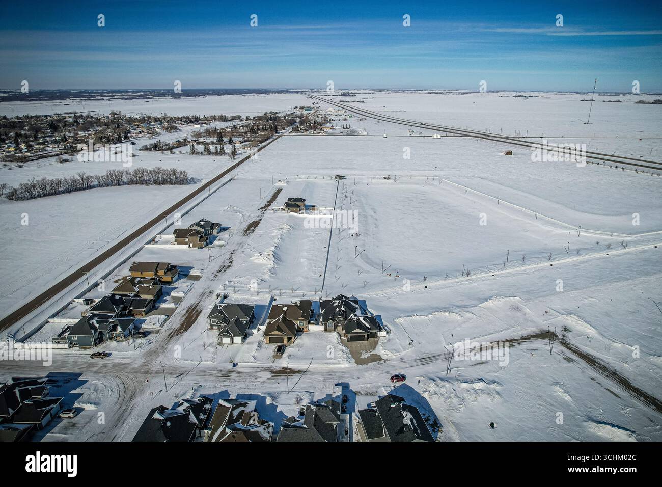 Drone aerial sunrise reveal over hi-res stock photography and images ...