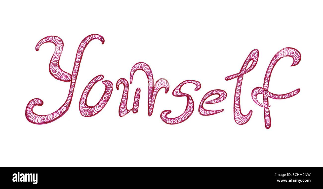 Pink letters on dark Cut Out Stock Images & Pictures - Alamy