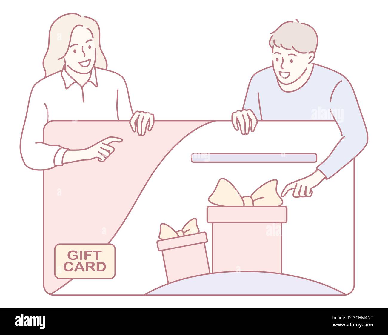 Couple sharing joyful moments Stock Vector Images - Alamy