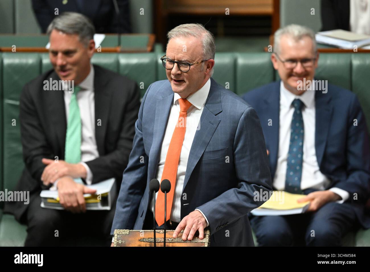 Australian Prime Minister Anthony Albanese speaks during House of ...