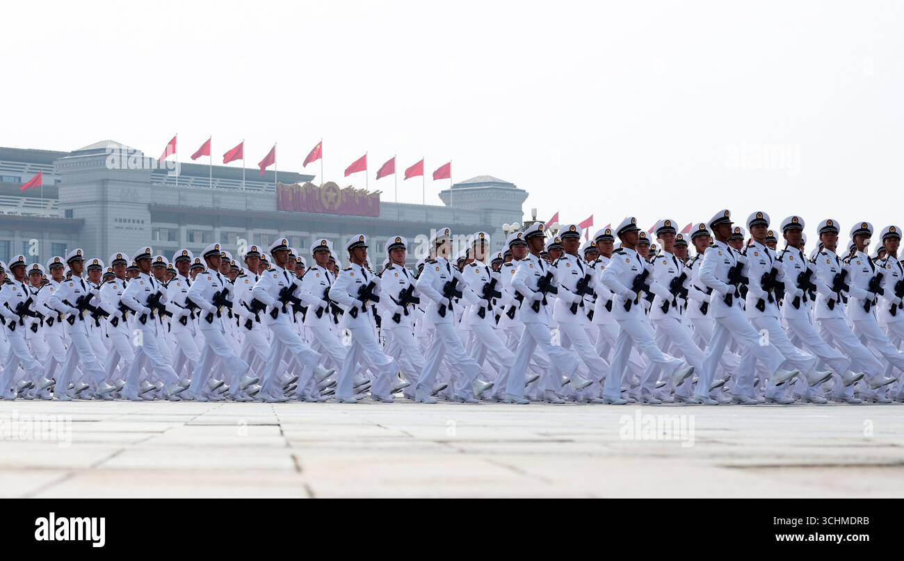 Beijing, China. 3rd Sep, 2025. The formation of the Chinese People's ...