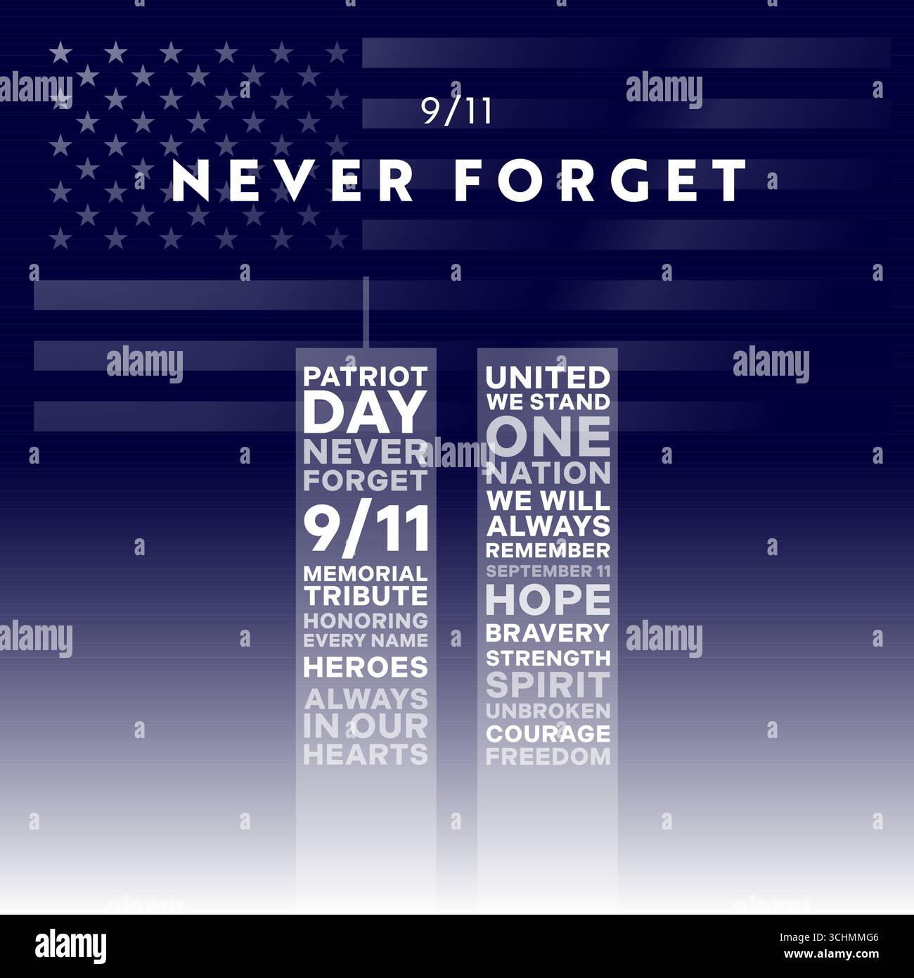 Since 9 11 memorial Stock Vector Images - Alamy