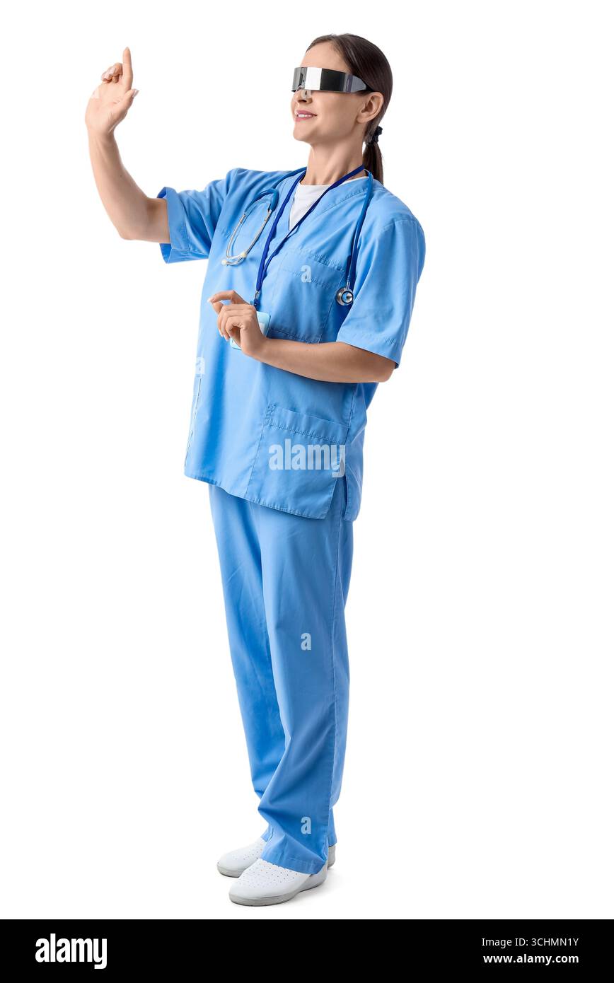 Medicine doctor using modern Cut Out Stock Images & Pictures - Alamy
