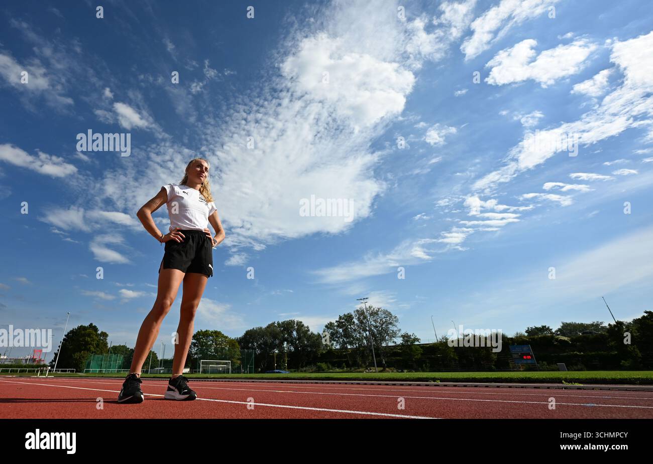 Caroline Bredlinger (800 meters) on Tuesday, September 2, 2025, at an ...