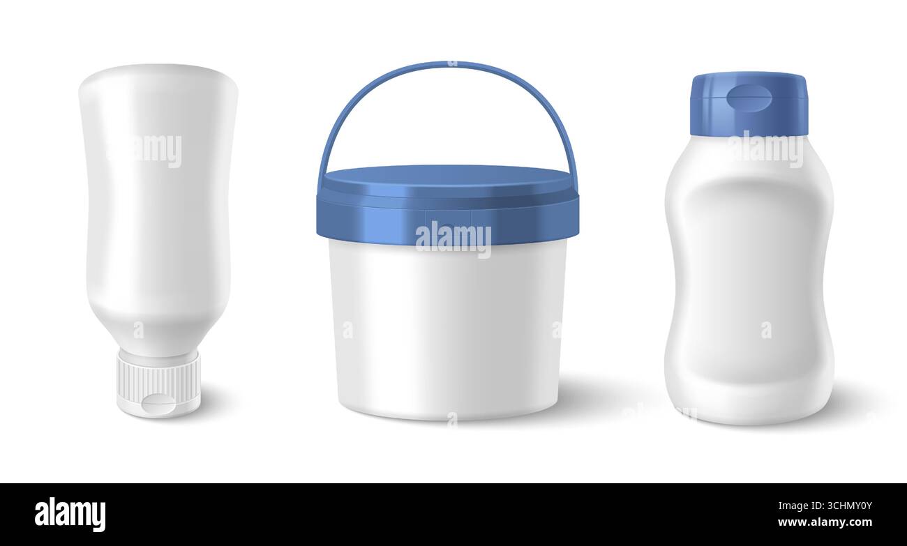 Mockup white squeeze bottle Stock Vector Images - Alamy