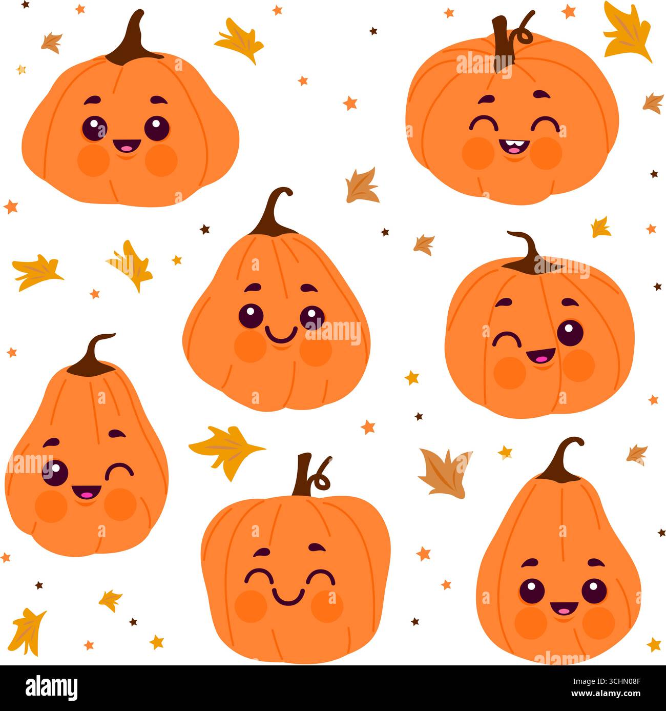 Kids trick treat pumpkin Stock Vector Images - Alamy