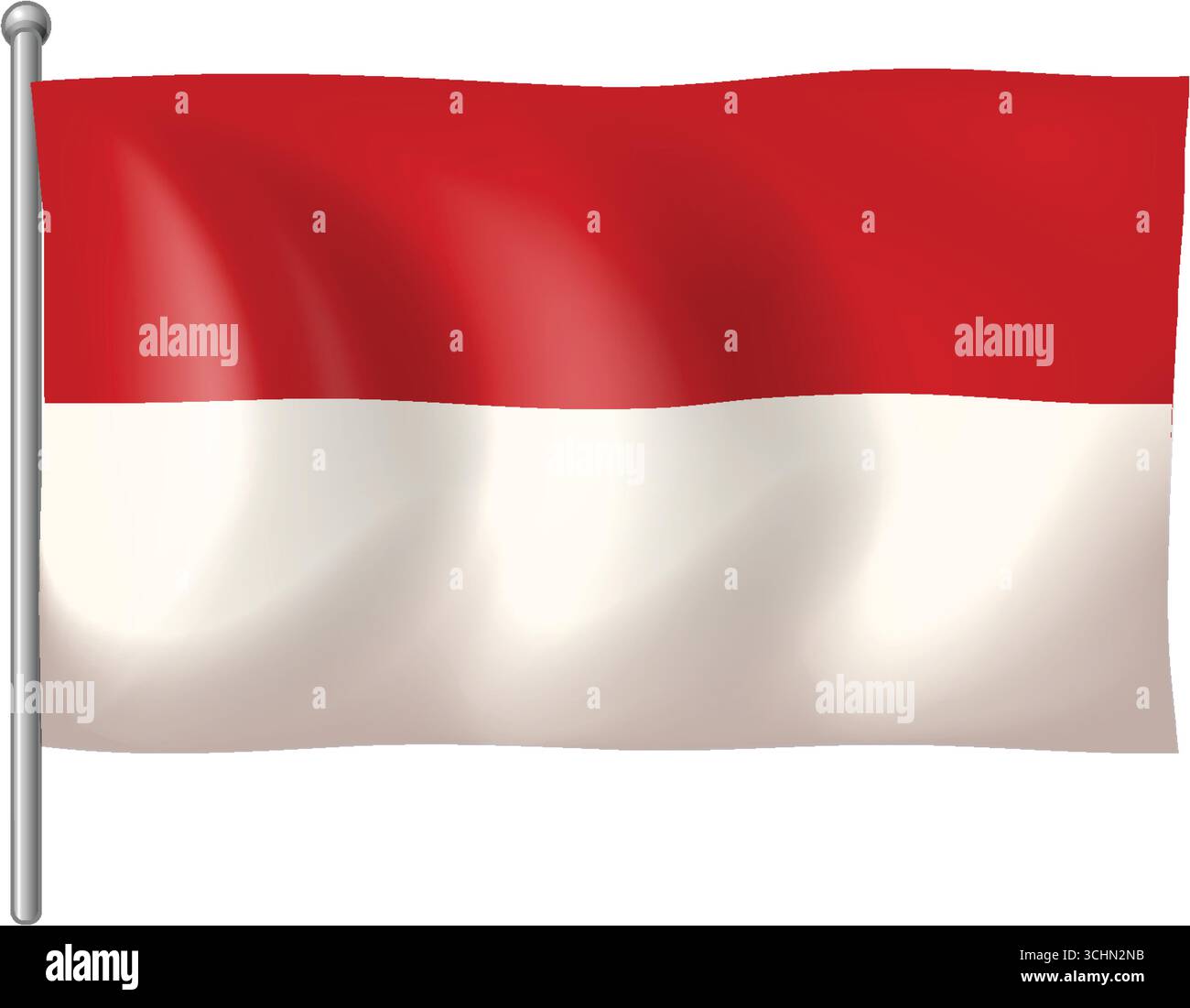 Indonesia waving official flag style Stock Vector Images - Alamy