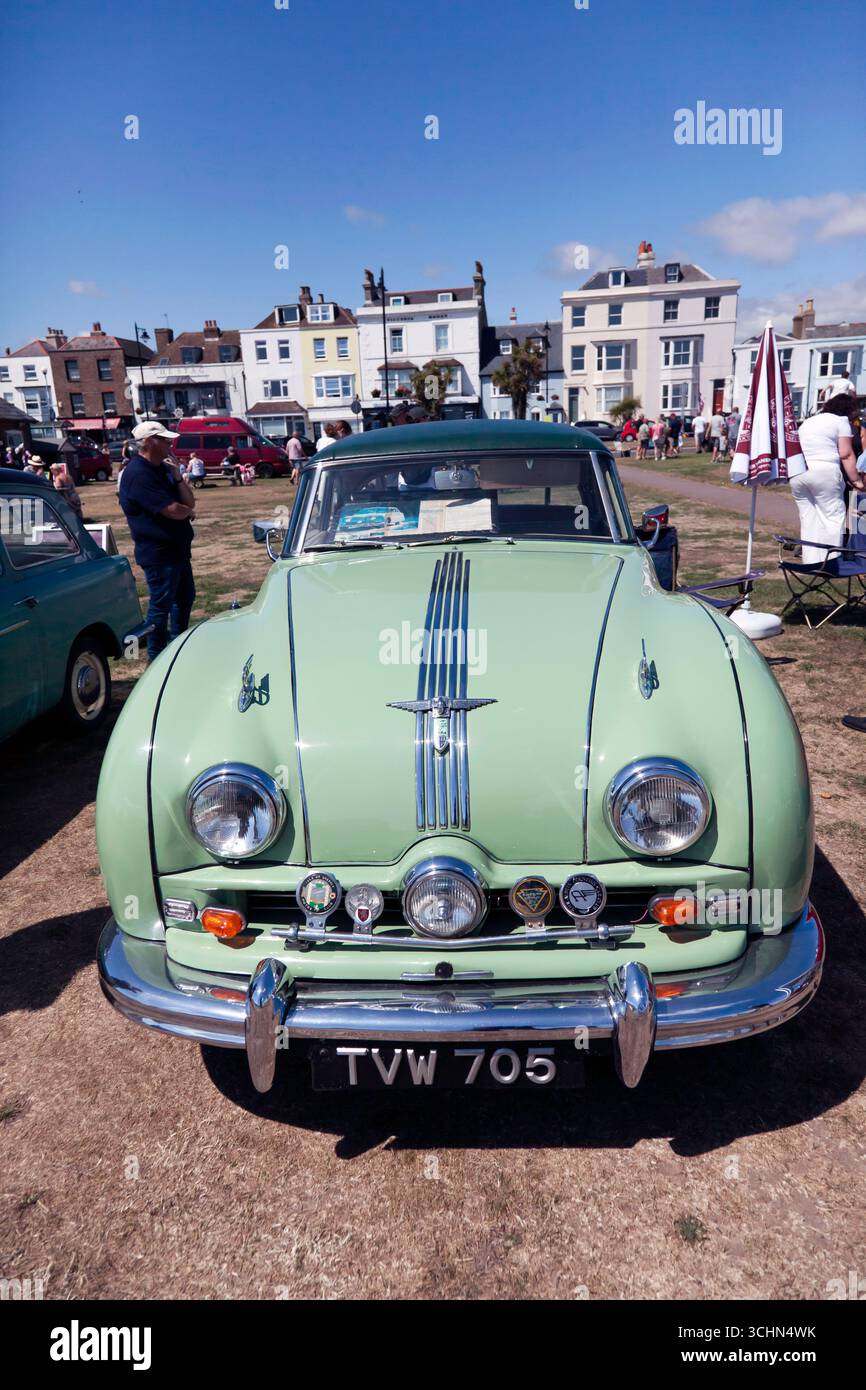 Front View of a Green, 1952, Austin A90 Atlantic, from the Dover ...