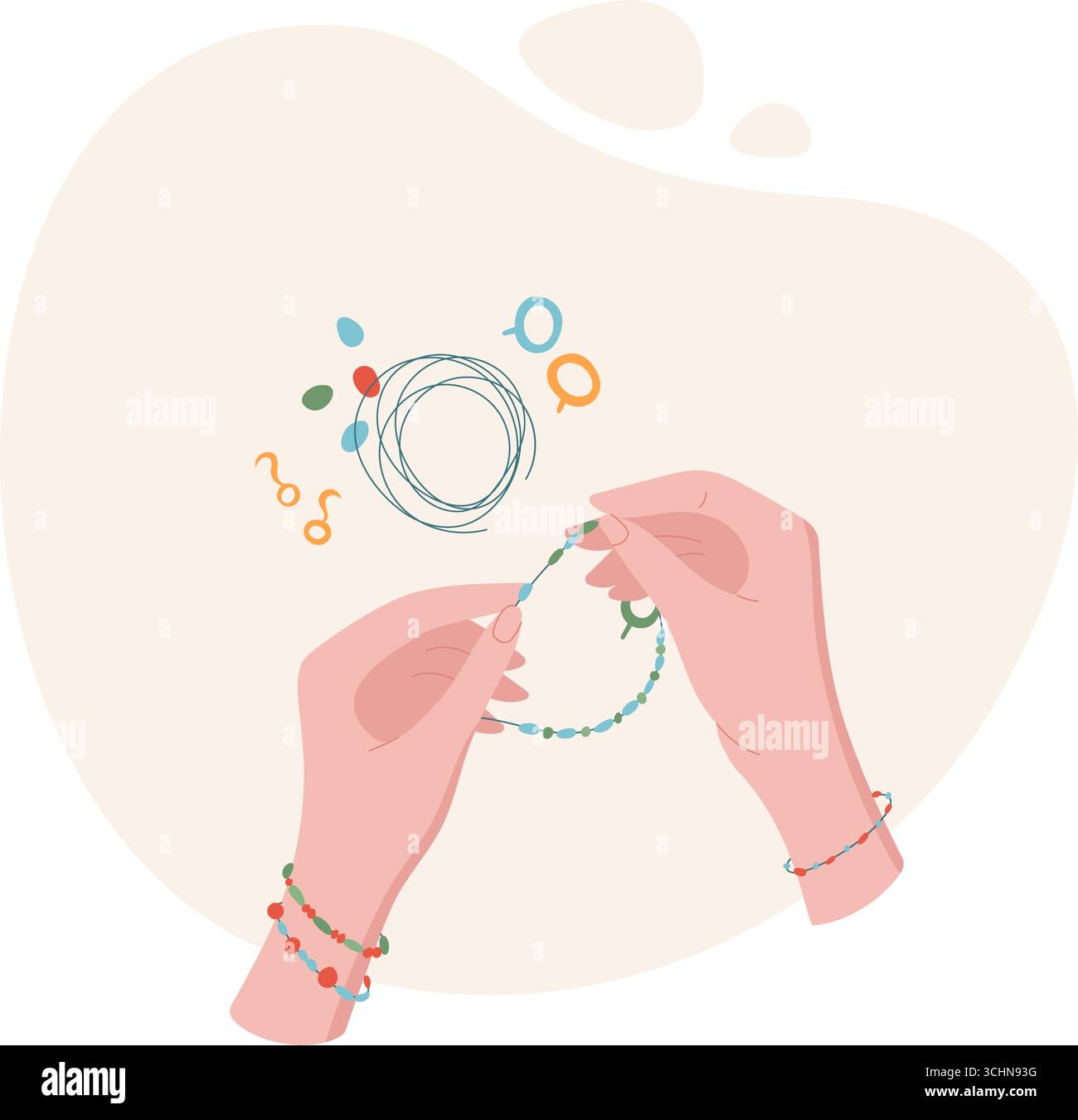 Diy bracelet Stock Vector Images - Alamy
