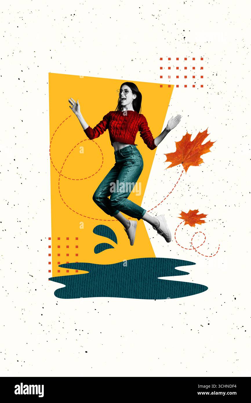 Poster trend collage happy Cut Out Stock Images & Pictures - Alamy