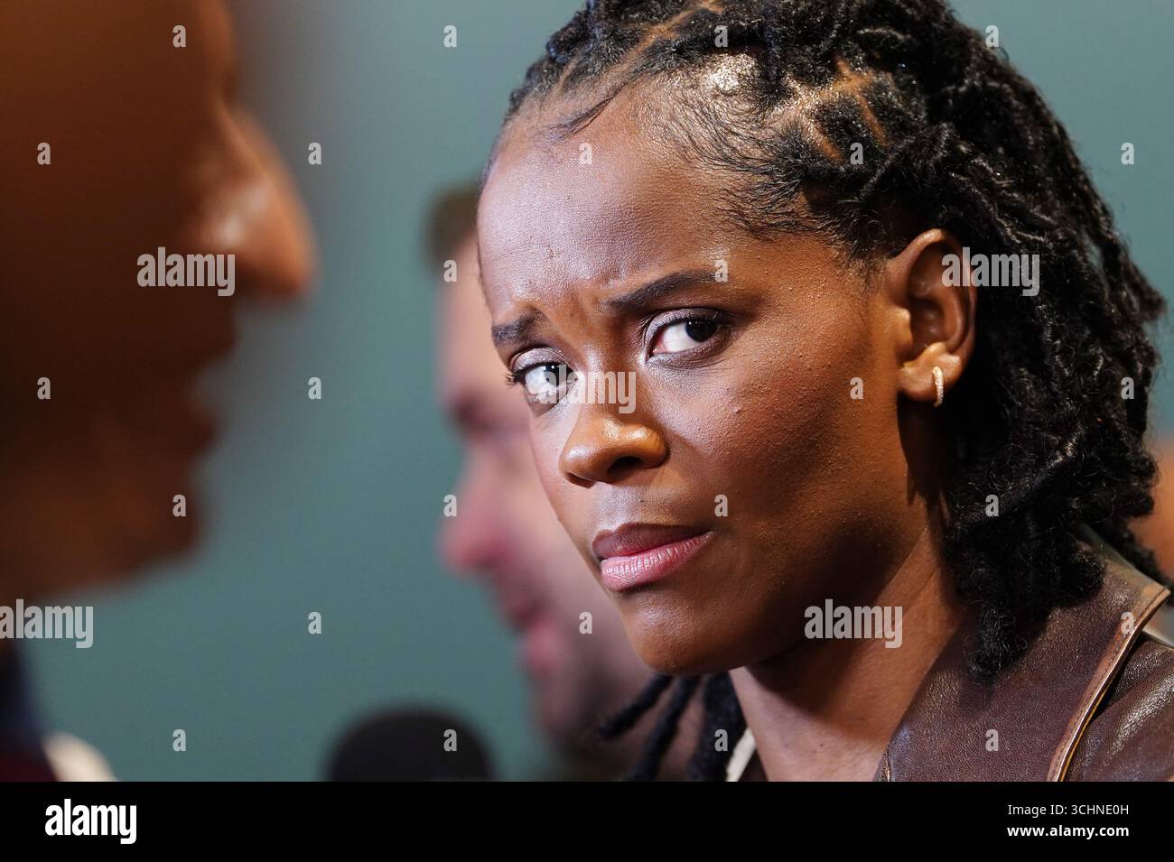 Letitia Wright attends the London Film Festival (LFF) press launch at ...