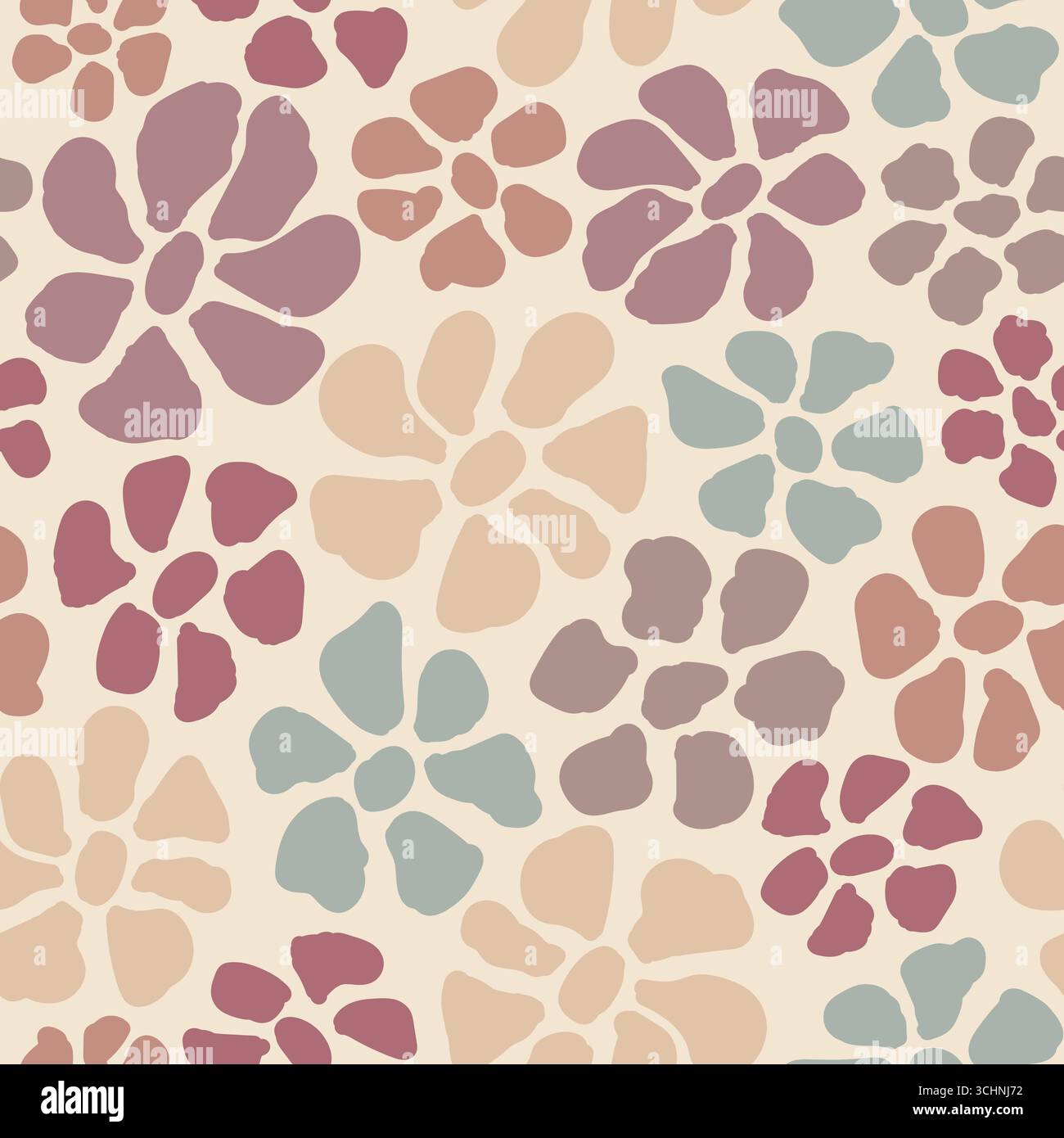 Stylized floral pattern in muted tones hi-res stock photography and ...
