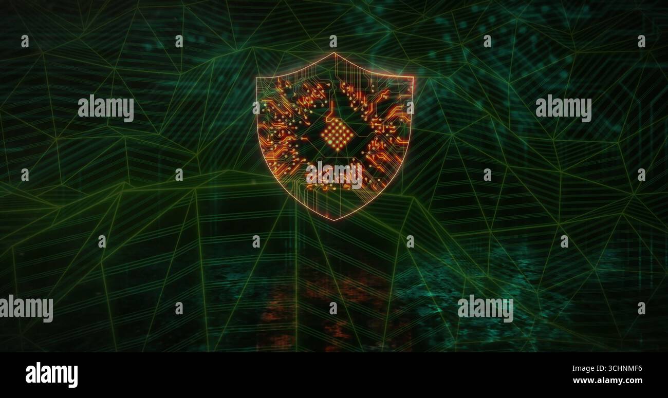 Dynamic mesh shield abstract hi-res stock photography and images - Alamy