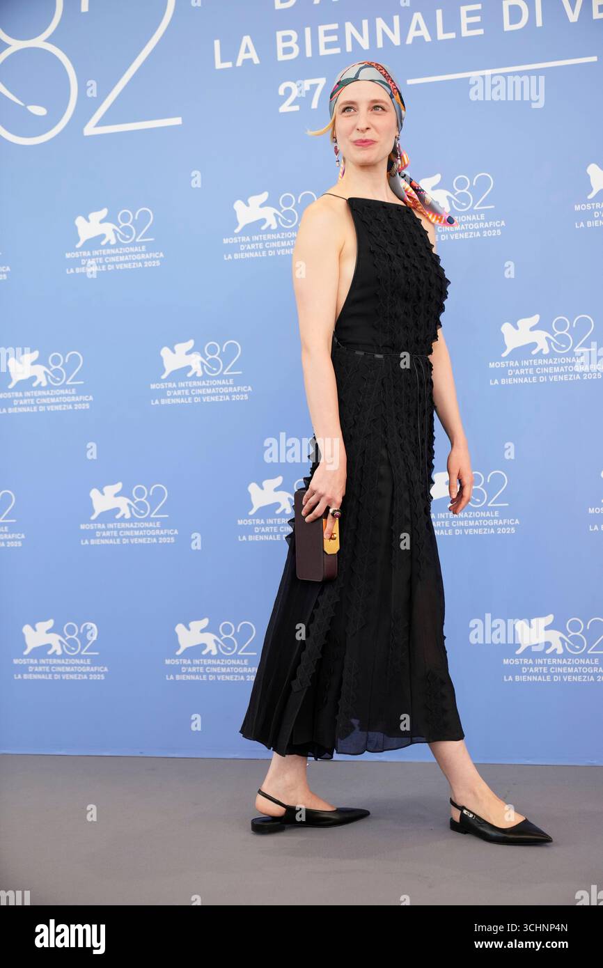 Fanni Wrochna poses for photographers at the photo call for the film 'Duse' during the 82nd ...