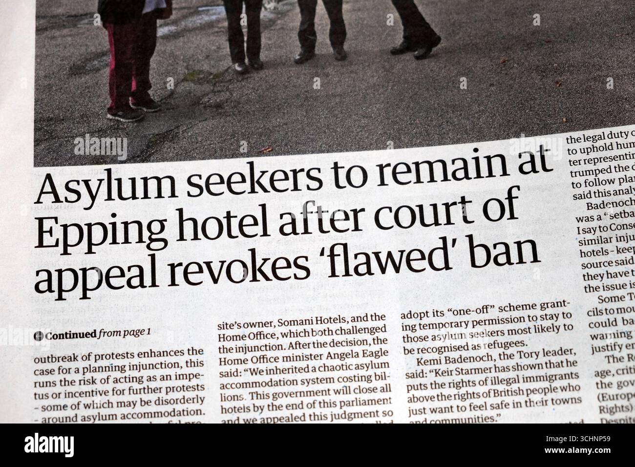 'Asylum seekers to remain at Epping hotel after court of appeal revokes ...