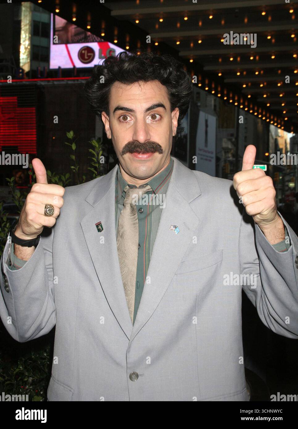 Borat aka Sasha Baron Cohen at the MTV Studios in New York City to ...