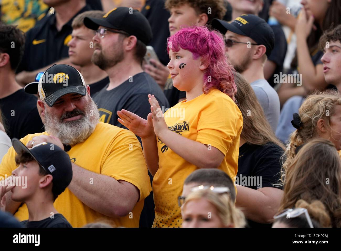 Fans cheer during the first half of an NCAA college football game ...