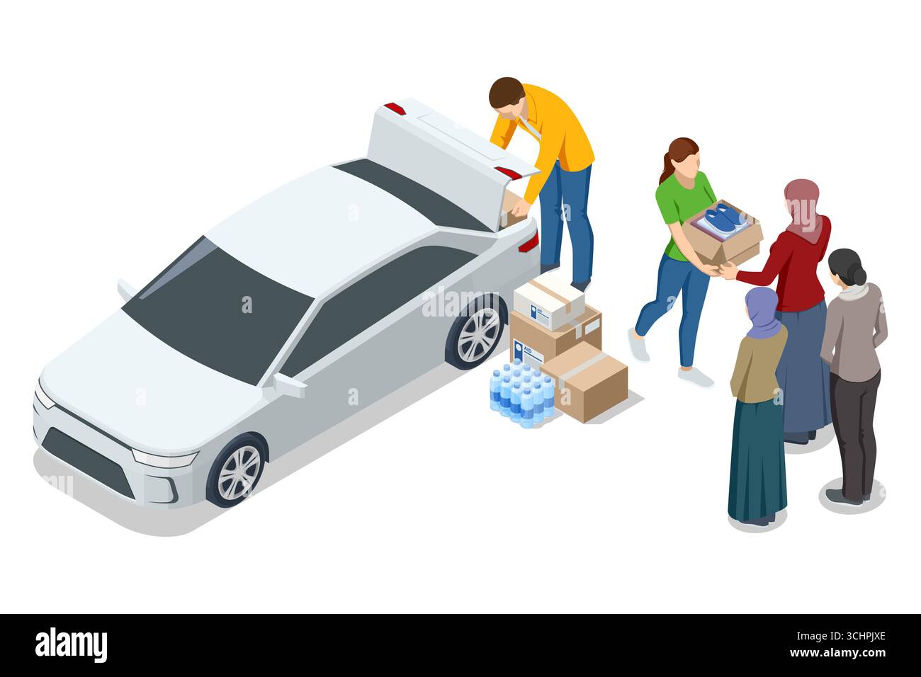 Queue car Cut Out Stock Images & Pictures - Alamy