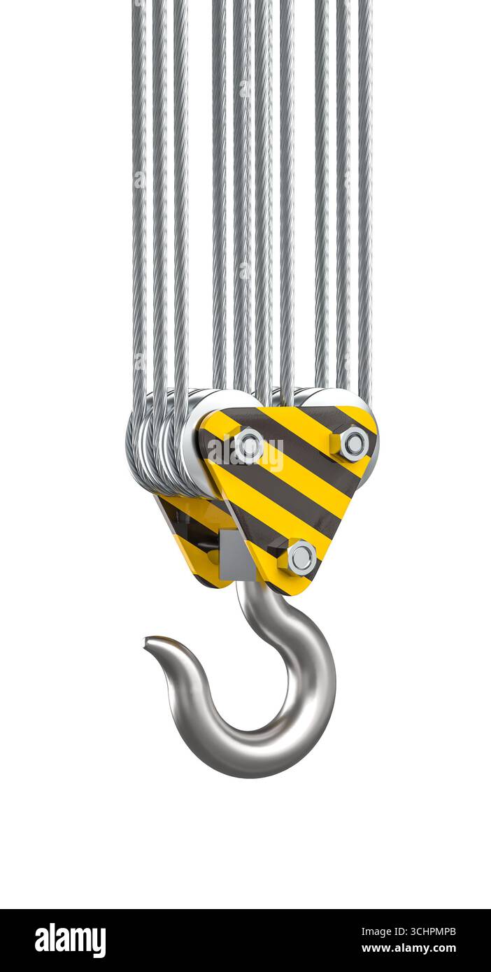 Construction crane suspended metal cables hi-res stock photography and ...