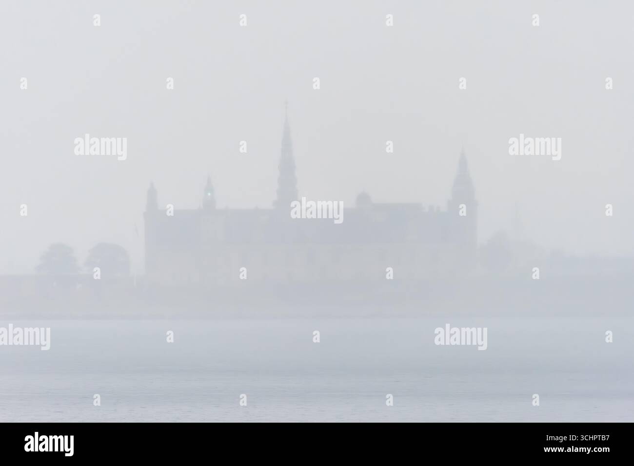 Kronborg Castle Through Mist Helsingor Denmark // HELSINGØR, Denmark ...