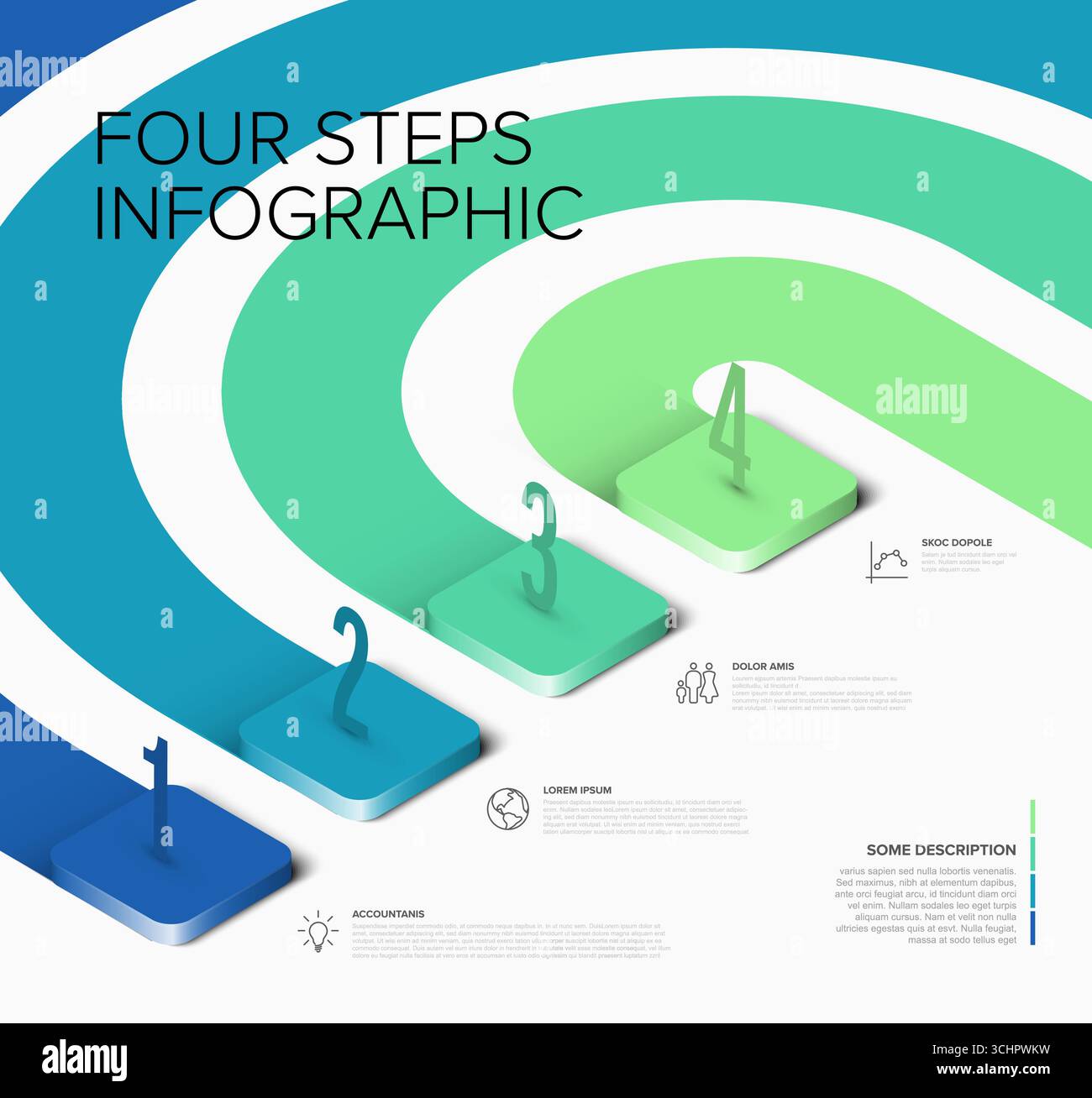 Featuring steps Stock Vector Images - Alamy