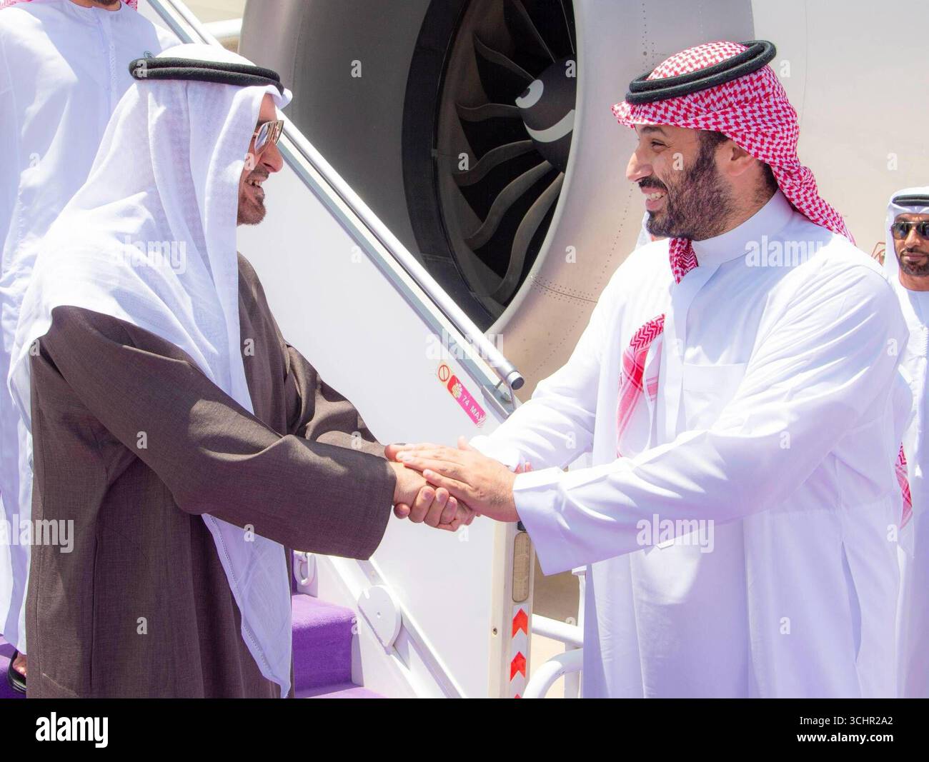 Saudi Crown Prince and Prime Minister Mohammed bin Salman bin Abdulaziz Al Saud receives ...