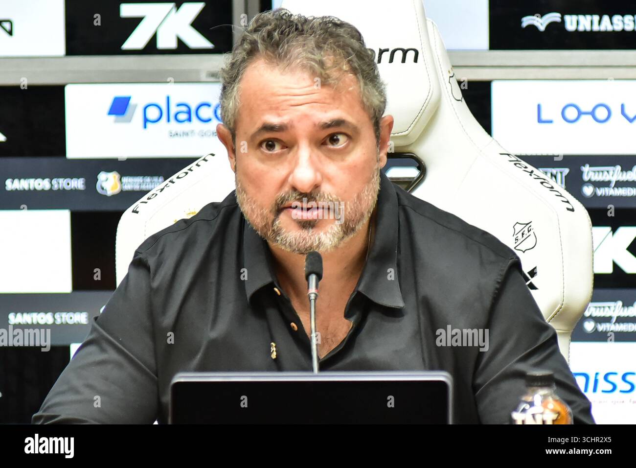 SP - SANTOS - 09/03/2025 - SANTOS, PRESS CONFERENCE SOCCER EXECUTIVE ALEXANDRE MATOS - Alexandre ...