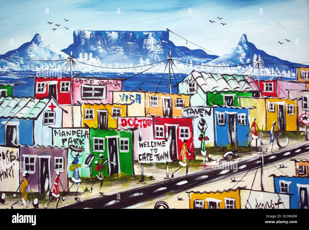 Cape Town drawing Stock Photo - Alamy