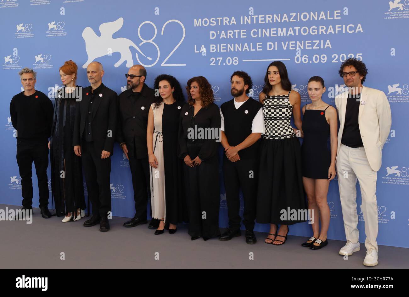 Venice, Italy, 3rd September, 2025. Joaquin Phoenix, Sarah Rambourg ...